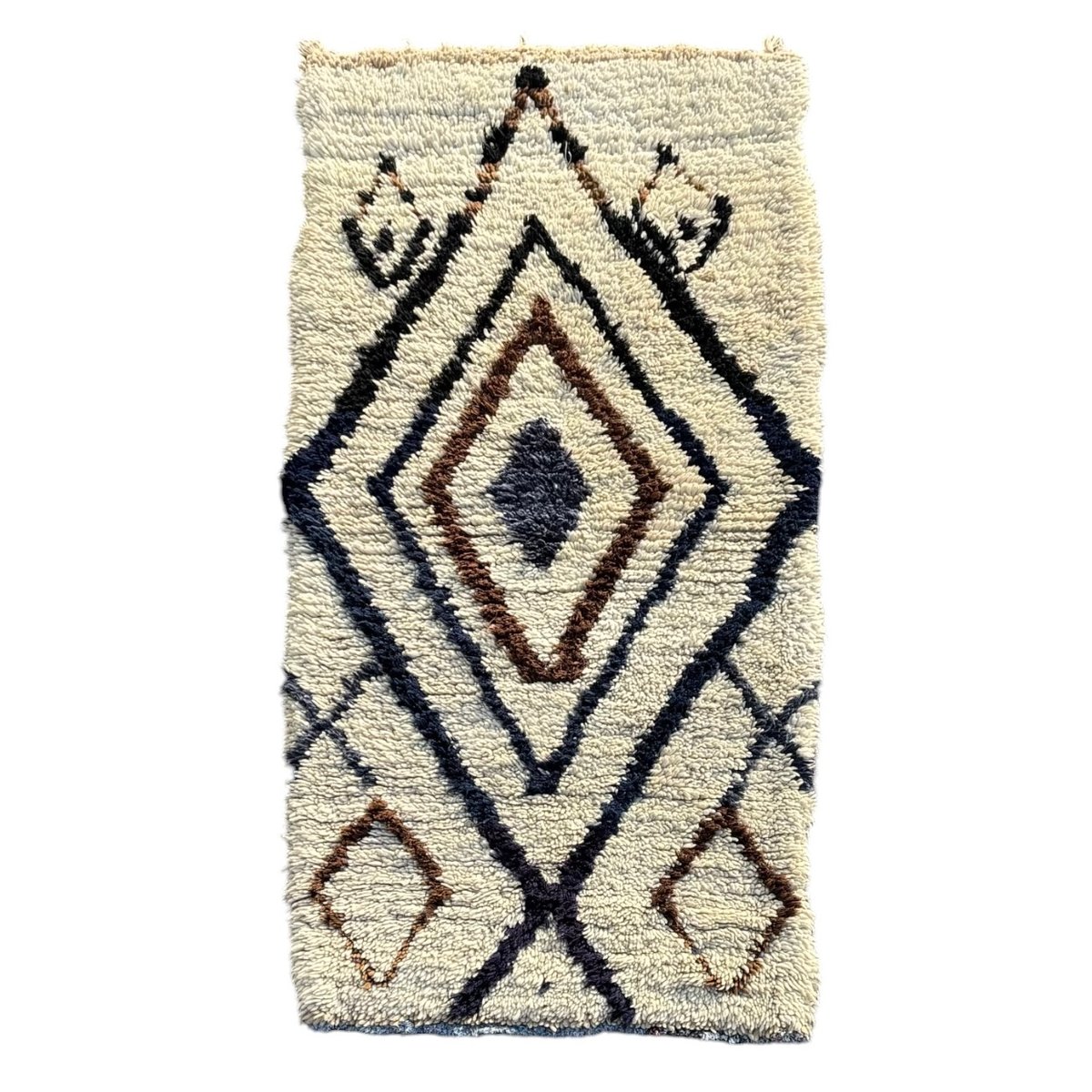 Vintage Beni Ouarain Rug in Wool, 1990s for sale at Pamono