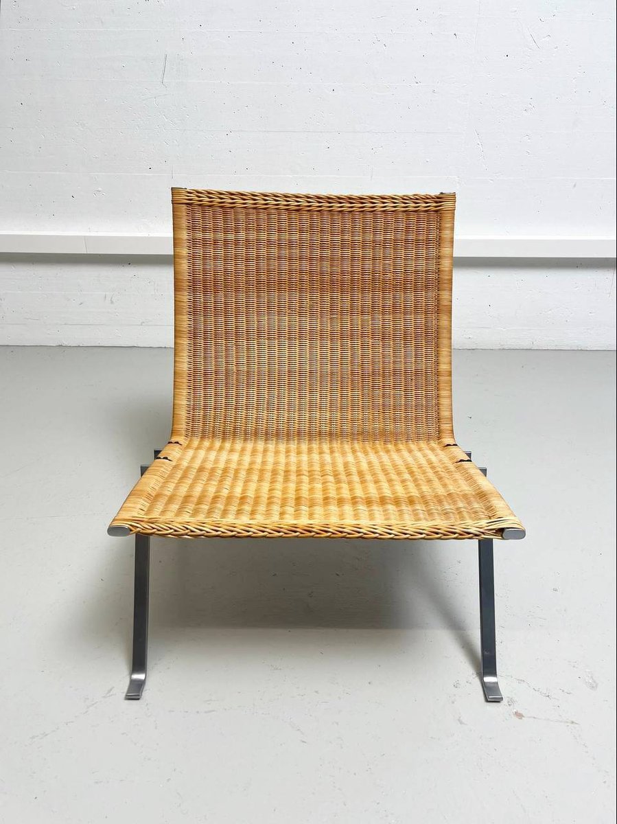 Scandinavian Pk22 Lounge Chair by Poul Kjærholm for Fritz Hansen, 1980s for sale at Pamono