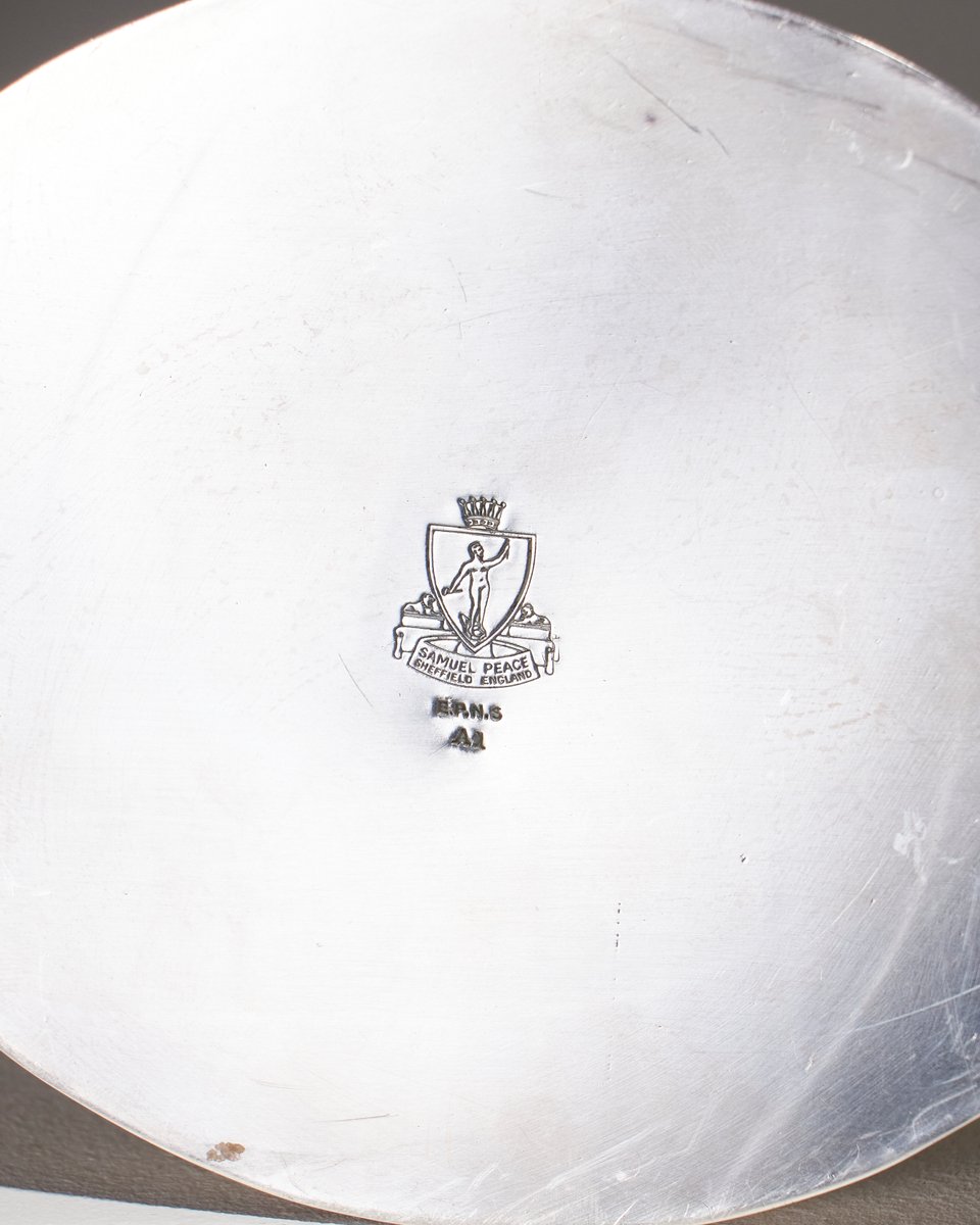 Silver Metal Torch Holders, 1920s, Set of 2 for sale at Pamono