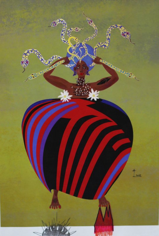 Kim Soo Young, Queen Transforming into Medusa, 2023, Mixed Media on ...