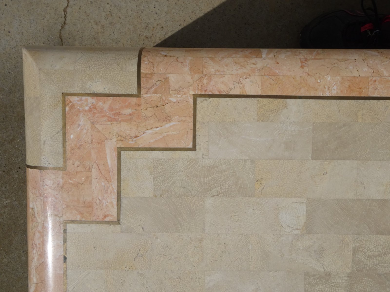 Stone Marquetry Living Room Table, 1950s for sale at Pamono