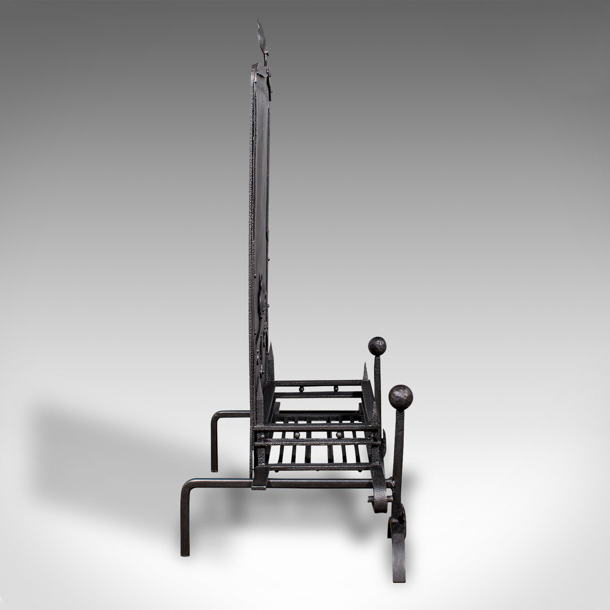 Antique English Open Hearth Fireplace, 1900, Set of 3 for sale at Pamono