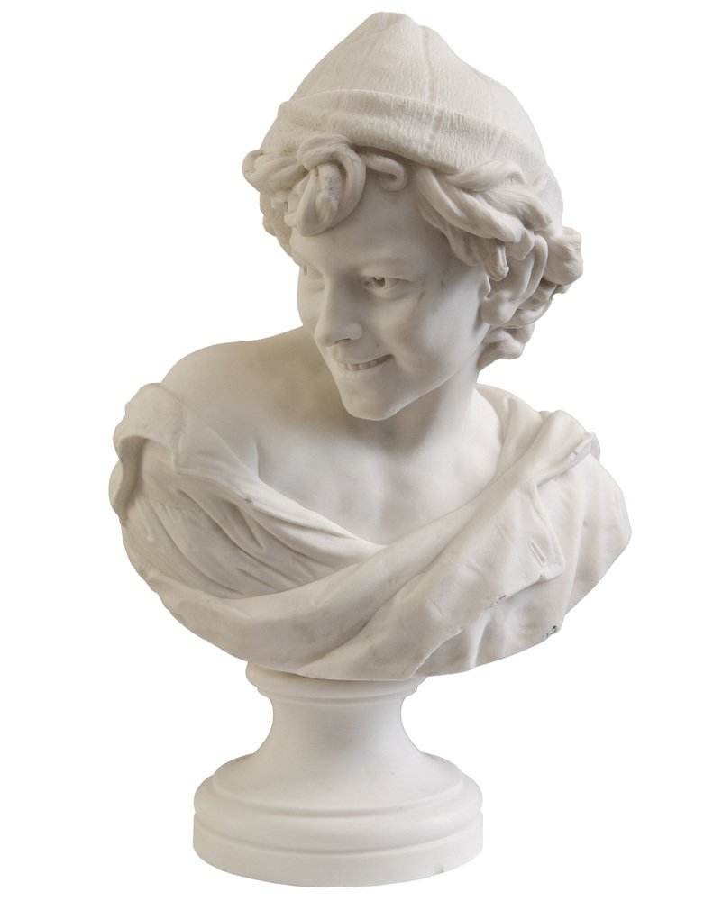 Jean-Baptiste Carpeaux, Le Rieur Napolitain Bust, Late 19th Century ...