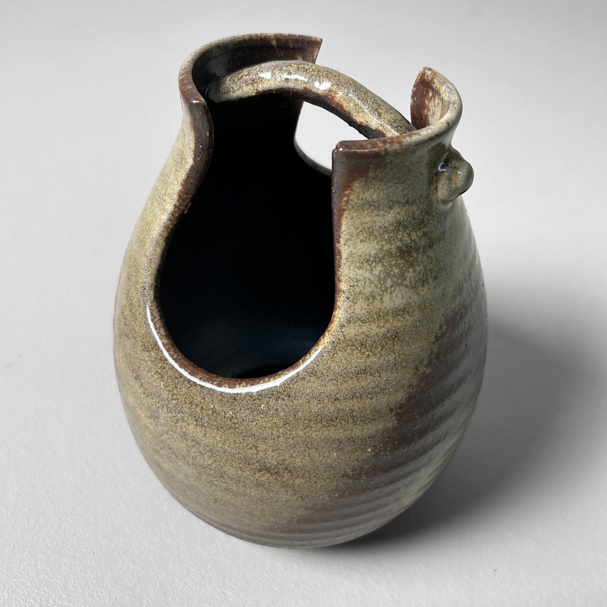 Mino Iga Ware Japanese Flower Vase Ikebana, 1970s for sale at Pamono