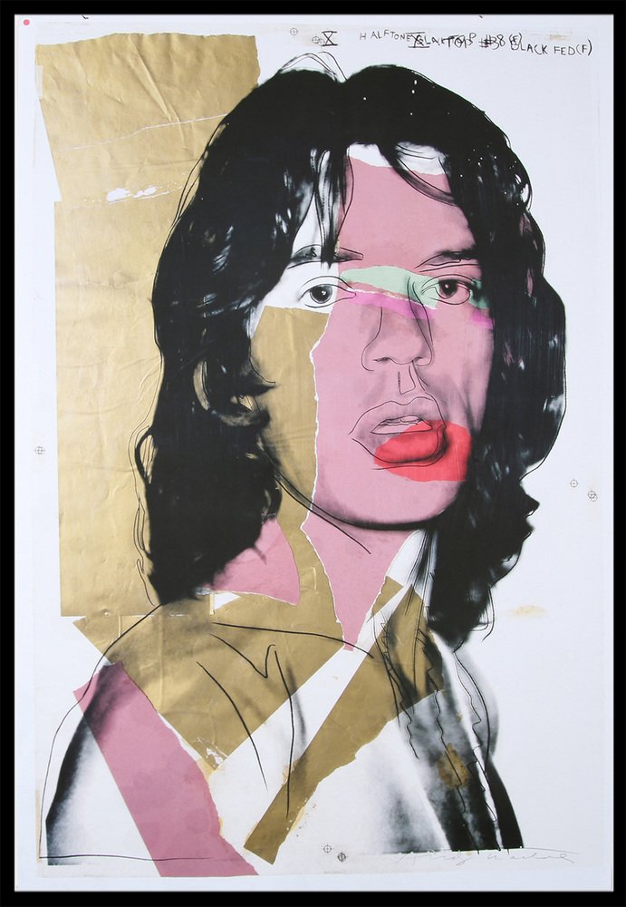 Andy Warhol, Mick Jagger, 1970s, Print, Framed for sale at Pamono