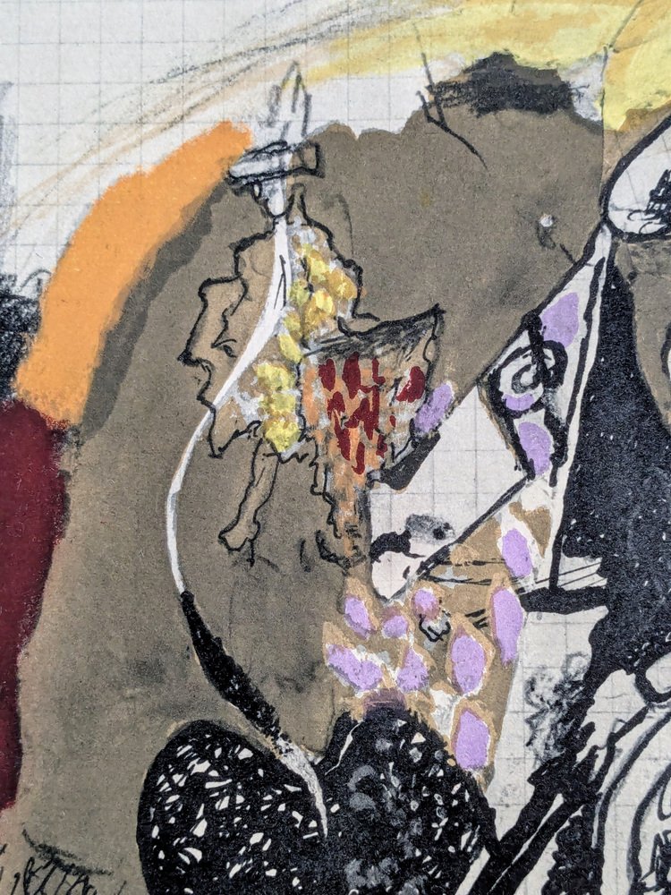 Georges Braque, Picador, Color Lithograph, 1955 for sale at Pamono