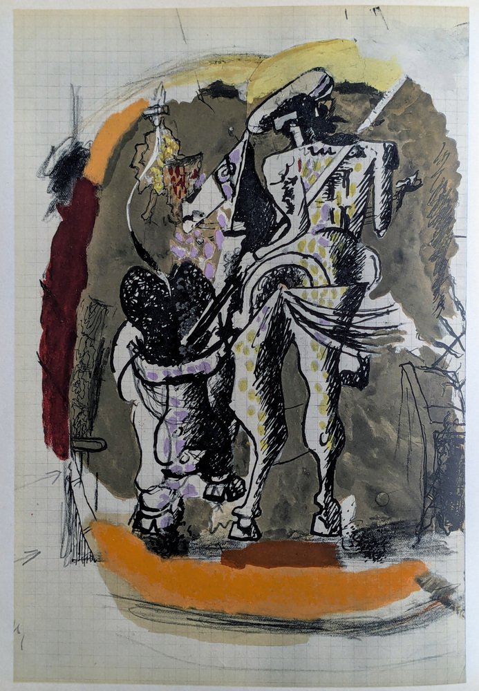 Georges Braque, Picador, Color Lithograph, 1955 for sale at Pamono