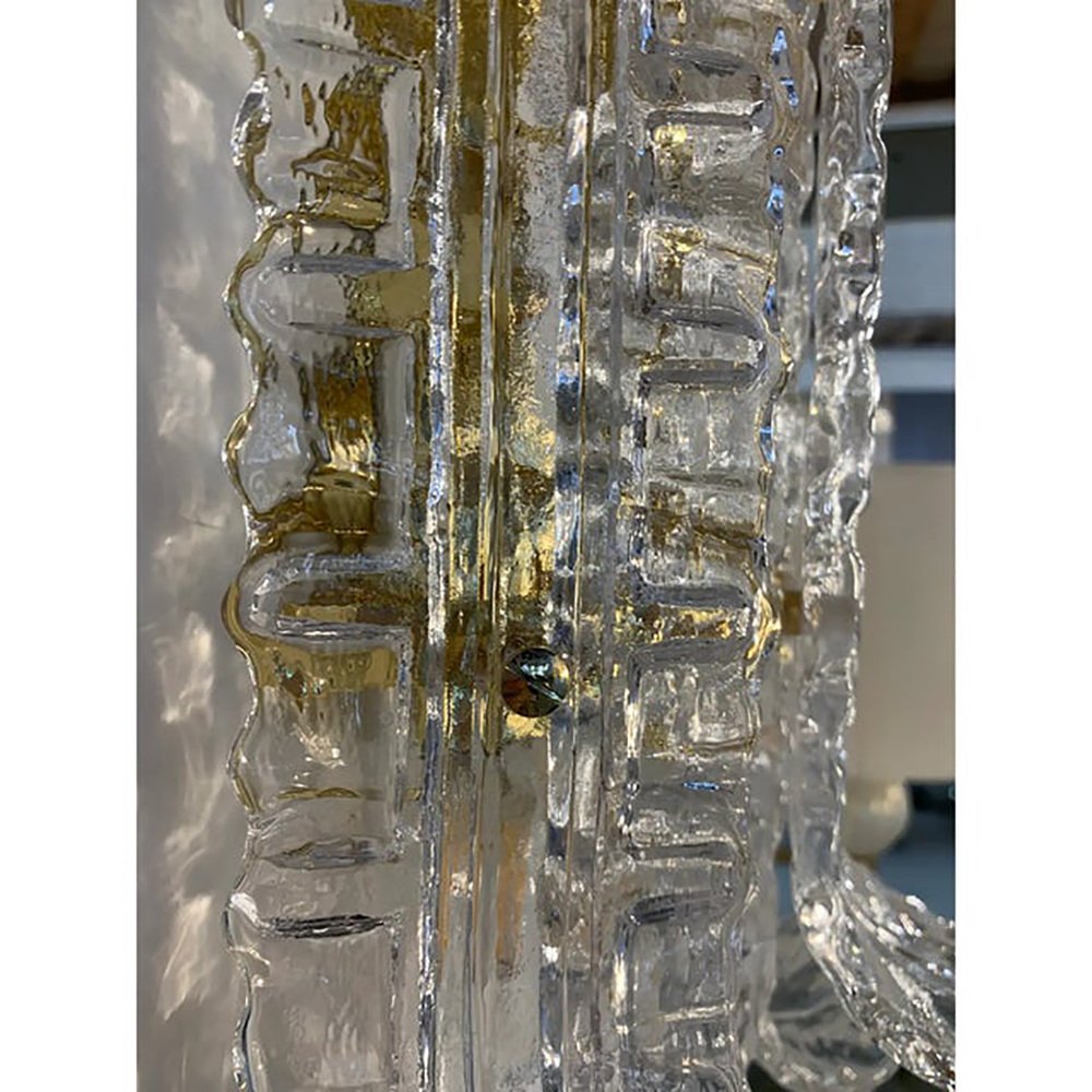 Transparent Lingue Murano Glass Wall Lamps from Simoeng for sale at Pamono