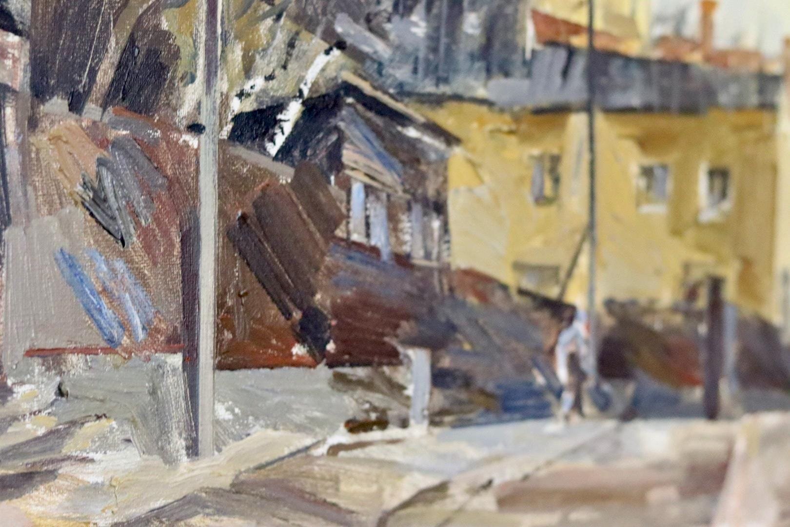 Adrian Van Arkel, Stockholm City Scene, 1960s, Oil on Canvas, Framed ...
