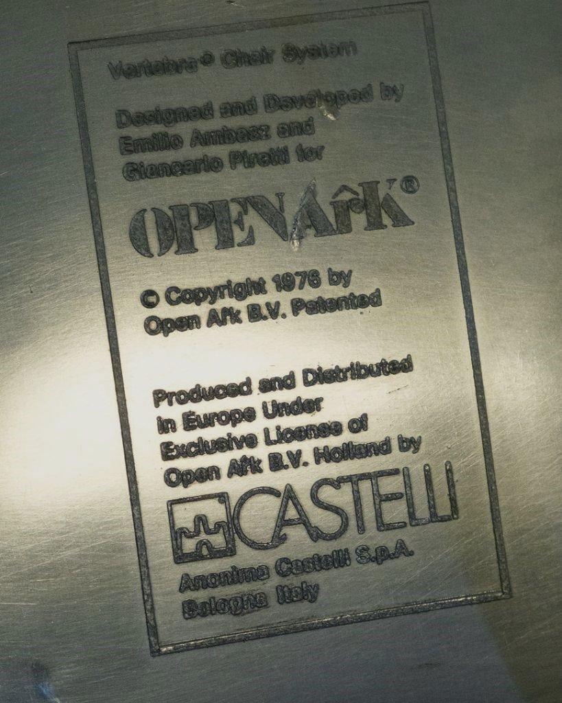 Spine Chair by Giancarlo Piretti and Emilio Ambasz for Castelli, 1976 ...