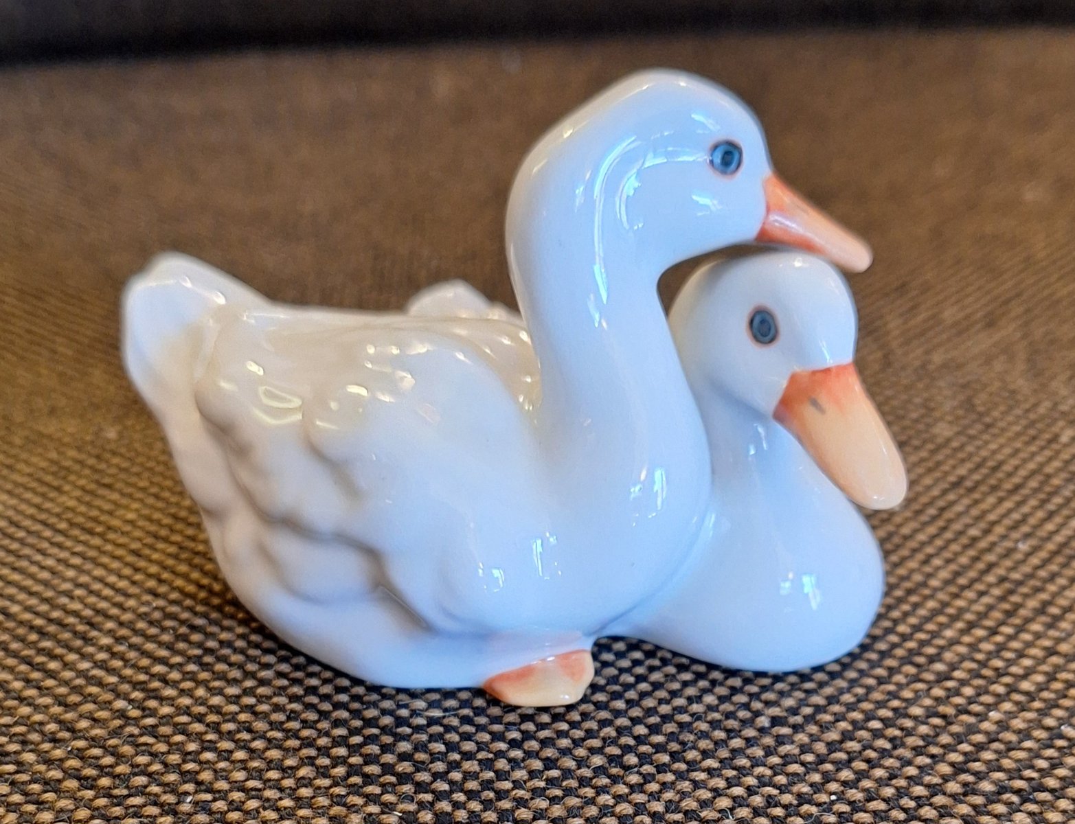 Hand-Painted Porcelain Ducks Figurine from Herend, 1970s for sale at Pamono