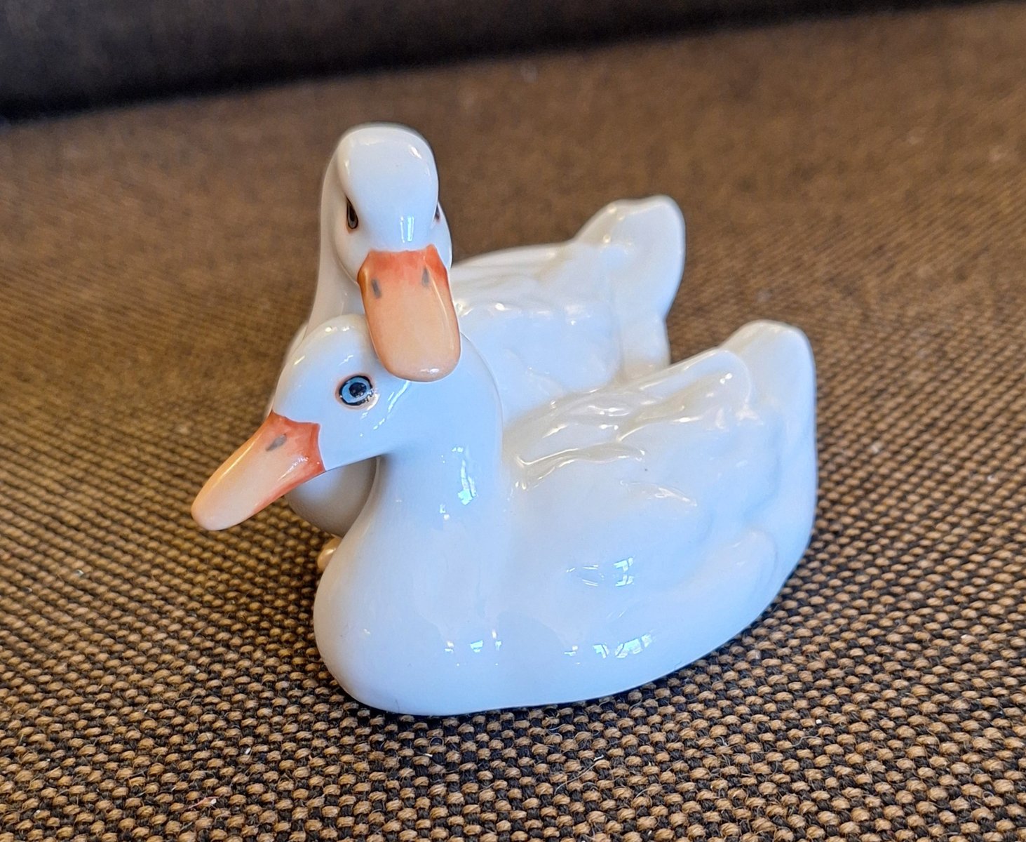 Hand-Painted Porcelain Ducks Figurine from Herend, 1970s for sale at Pamono
