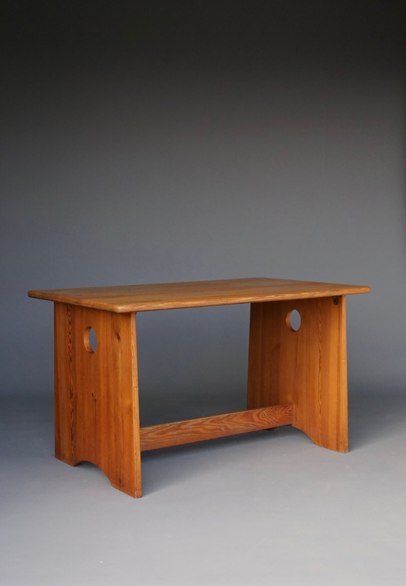 Mid-Century Modern Swedish Pine Wood Table by Gilbert Marklund for ...