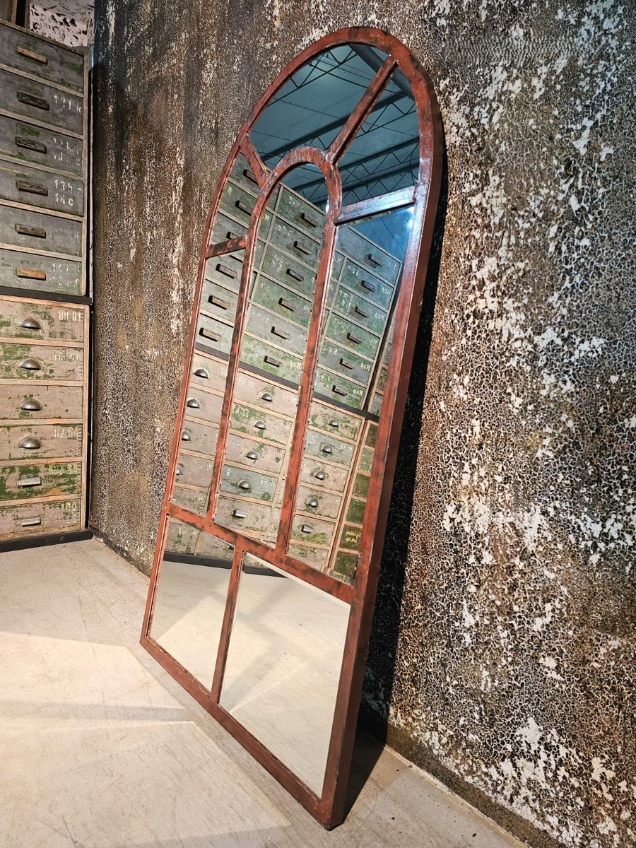 Industrial Metal Mirror, 1920s for sale at Pamono