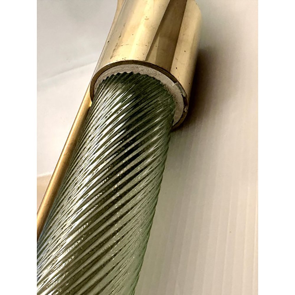 Horizzontal Wave Mirror in Green and Gold Torchon by Simoeng for sale ...