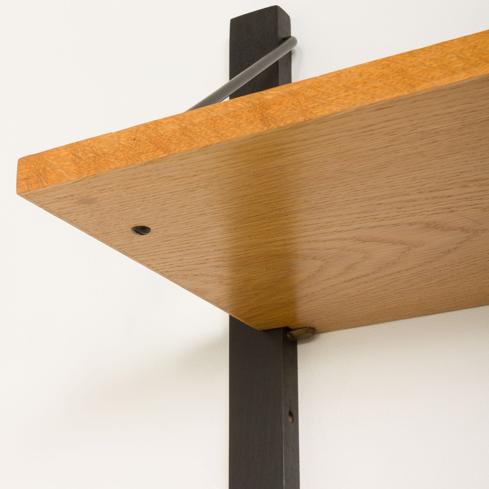 Scandinavian Modular Oak Shelving System, 1960s for sale at Pamono