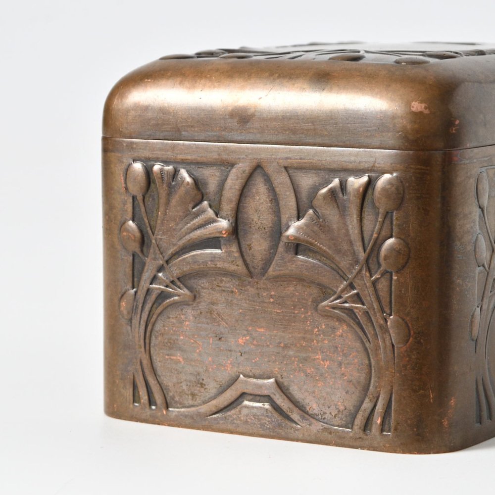 Art Nouveau Copper Sugar Bowl from Carl Deffner, 1890s for sale at Pamono