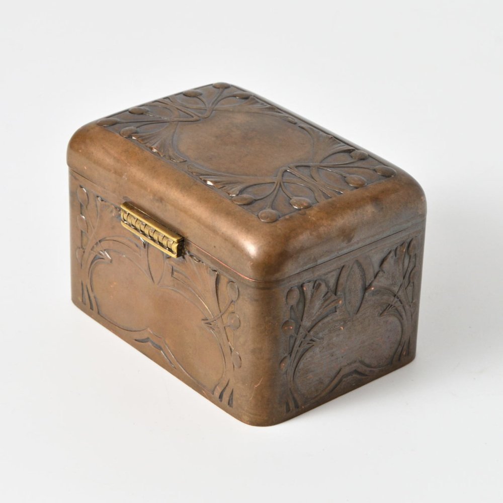 Art Nouveau Copper Sugar Bowl from Carl Deffner, 1890s for sale at Pamono