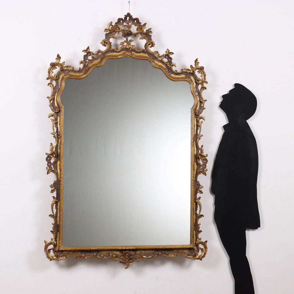 Rococo Style Framed Mirror for sale at Pamono