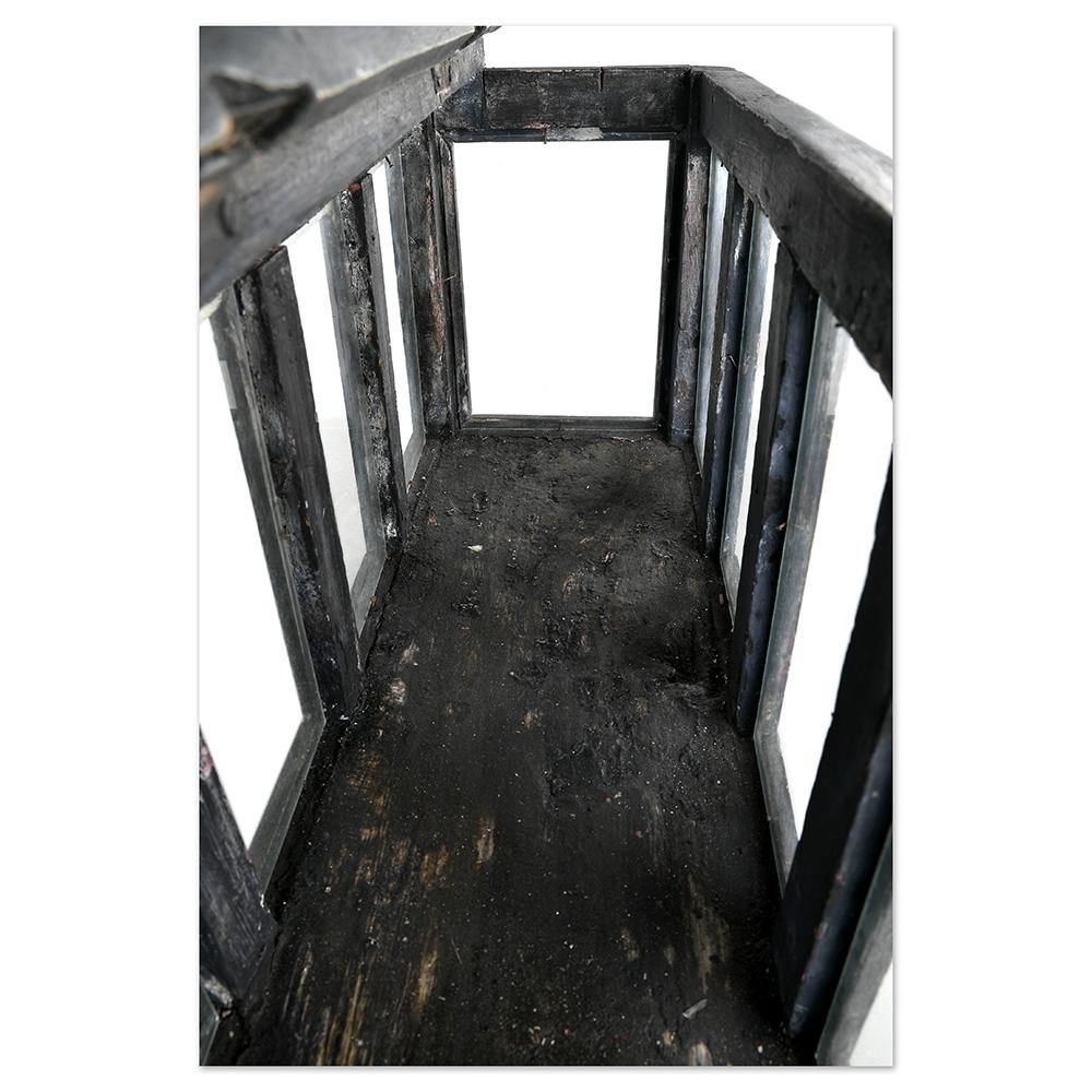 Small Display Case on Legs with Black Finish for sale at Pamono