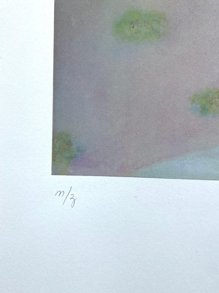 Leonor Fini, Composizione figurativa, anni '70, Serigrafia originale su ...