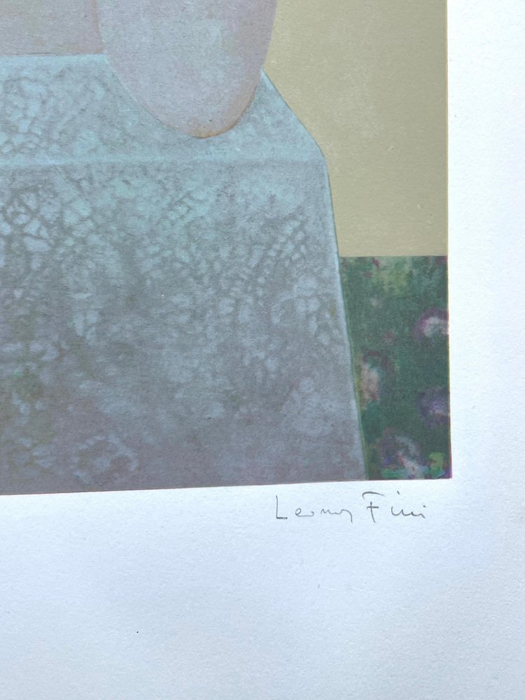 Leonor Fini, Composizione figurativa, Serigrafia originale su carta ...