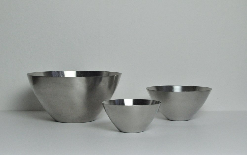 Stainless Steel Bowls from Lundtofte, Denmark, 1960s, Set of 3 for sale ...