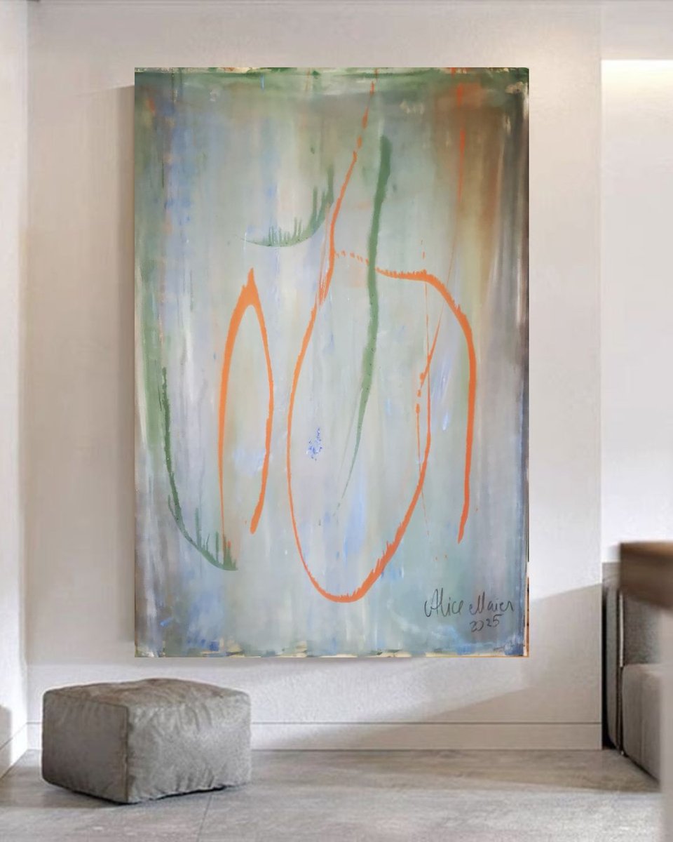 Alice Maier, The 4 Elements, Acrylic Painting, 2025 for sale at Pamono