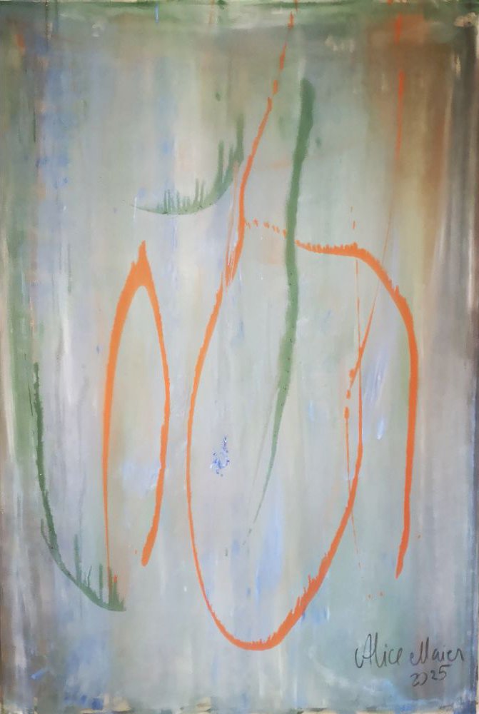 Alice Maier, The 4 Elements, Acrylic Painting, 2025 for sale at Pamono