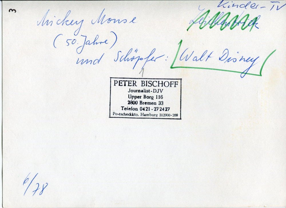 Walter Walt Disney, Original Press Images, 1950s, Photographs, Set of 7 ...