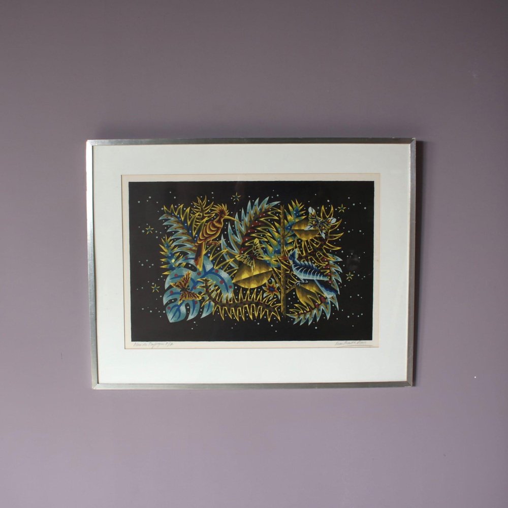 Vintage French Lithography by Jean Picart Le Doux, 1950s for sale at Pamono