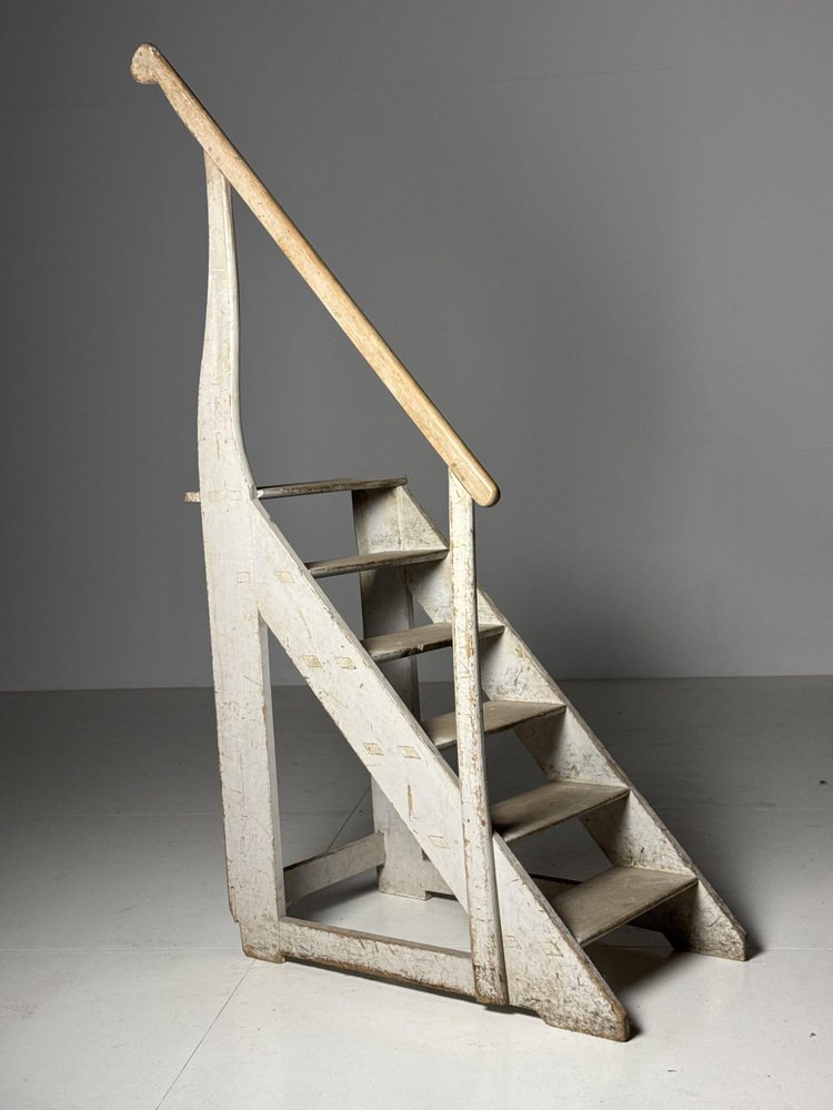 Library Stairs in Painted Wood for sale at Pamono