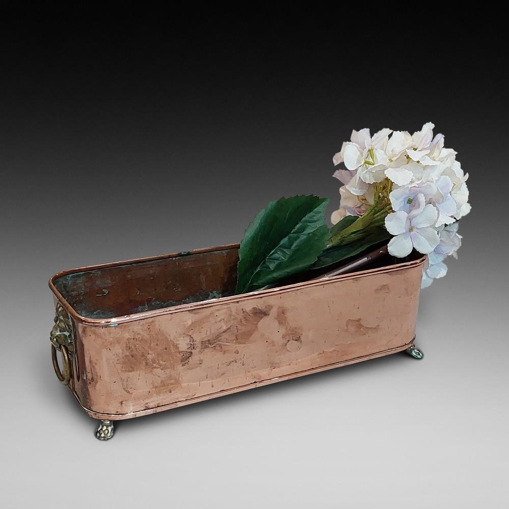 Victorian Copper Planter Trough for sale at Pamono