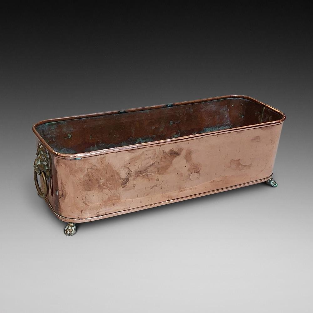 Victorian Copper Planter Trough for sale at Pamono