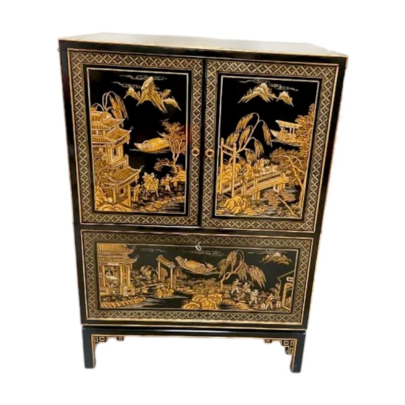 Mid-Century Chinese Bar Cabinet for sale at Pamono