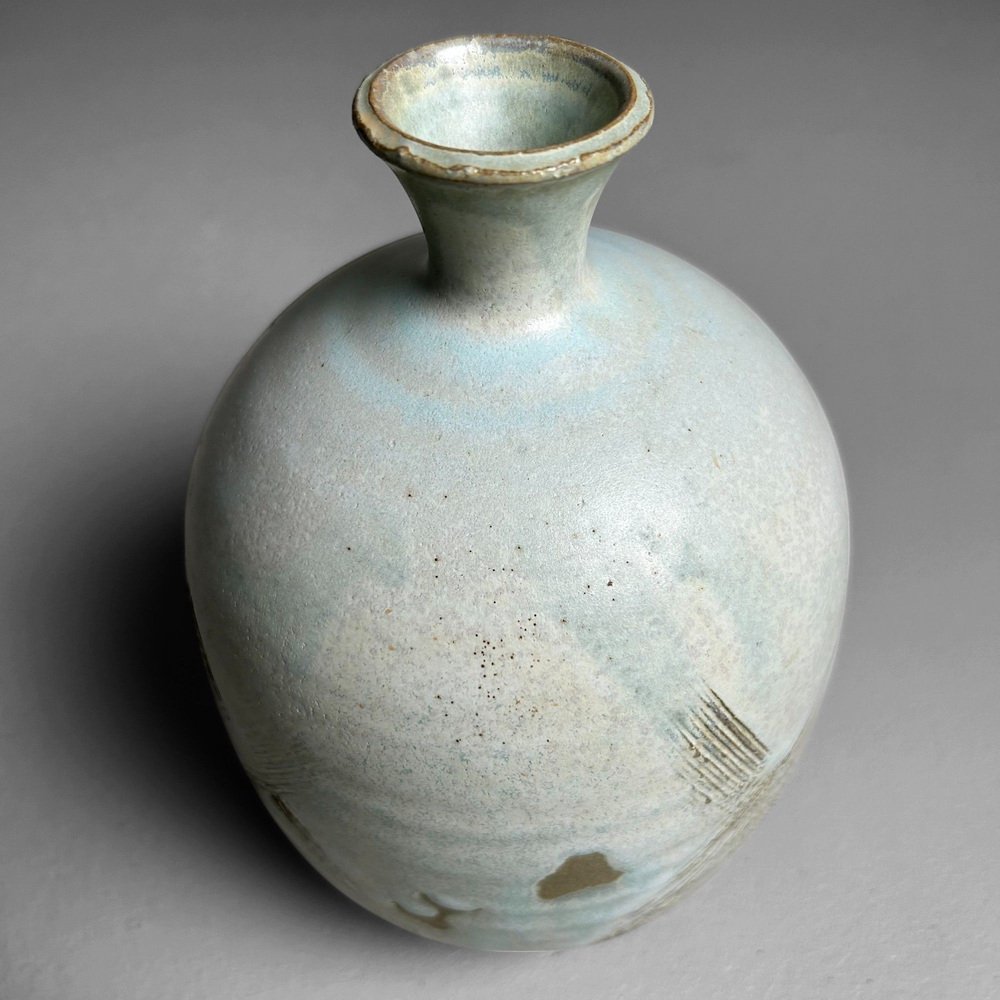 Japanese Ikebana Flower Vase by Shinjō Tōzan-Yaki, 1970s for sale at Pamono