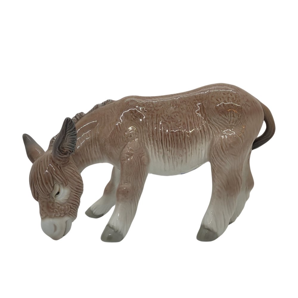 19th Century Enameled Porcelain Donkey Figure from Lladró, Spain for ...