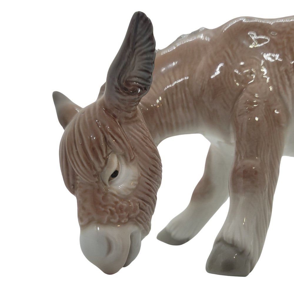 19th Century Enameled Porcelain Donkey Figure from Lladró, Spain for ...