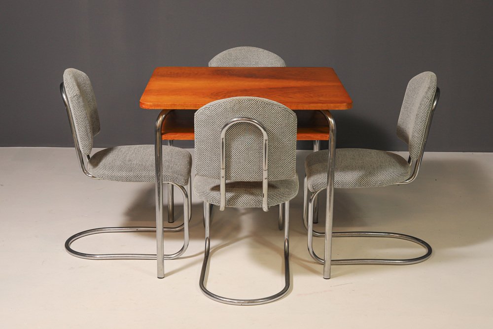 Czech Functionalist Dining Room Set by Robert Slezák, 1940s for sale at ...
