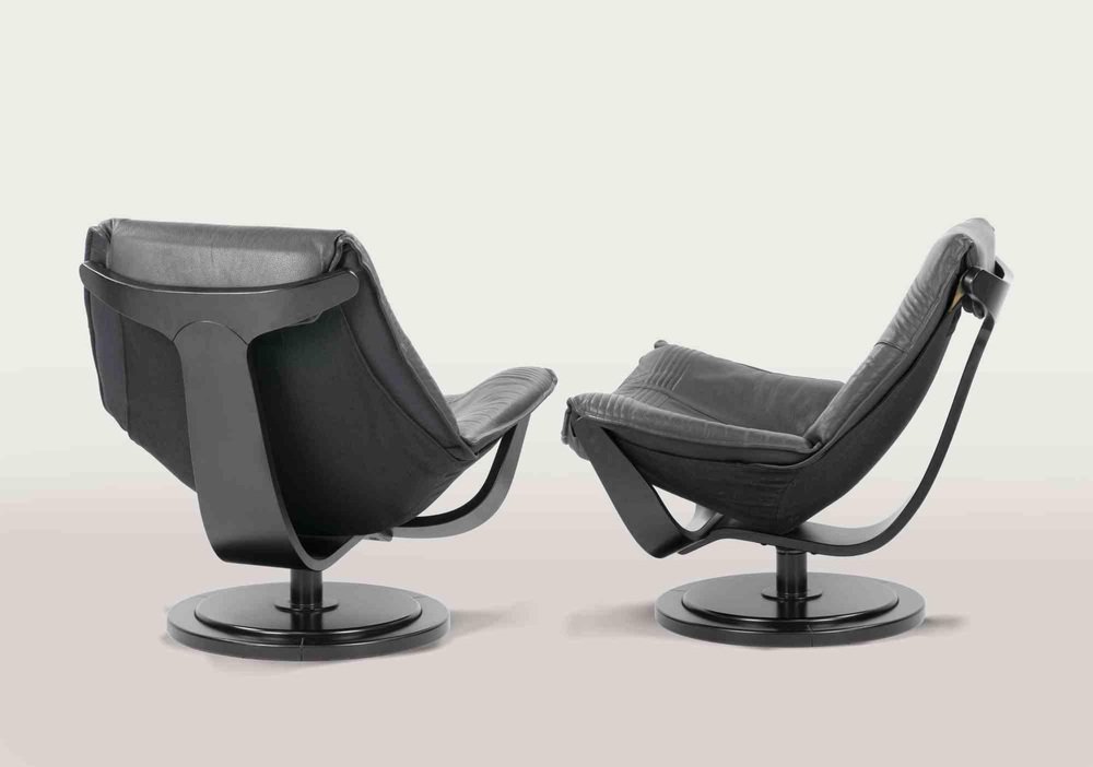 Flight High Lounge Chairs by Takashi Okamura for Nelo, 1970s, Set of 2 ...