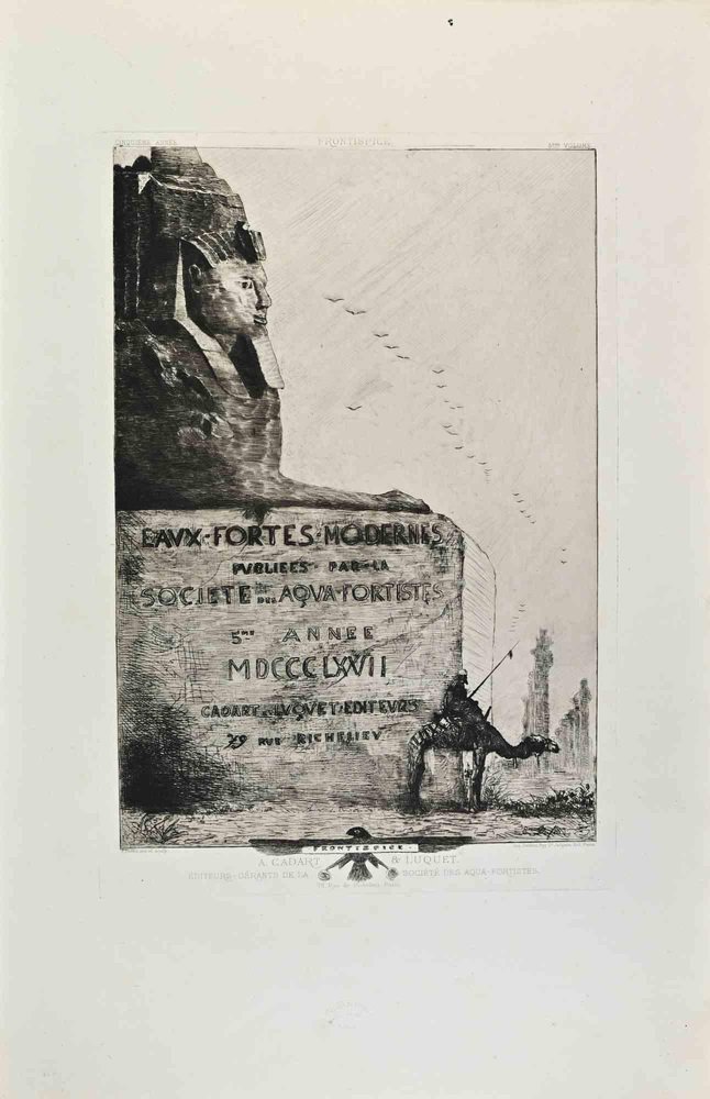 Edouard Dufeu, A Cadart and Luquet, Etching, 1870s for sale at Pamono