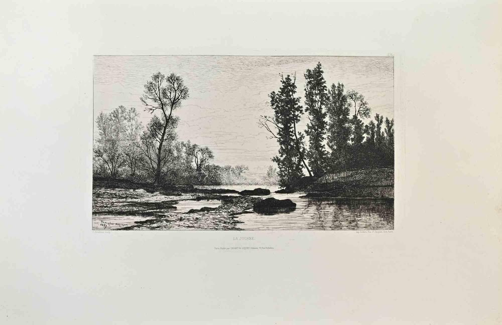 Tancrède Abraham, La Jouane, Etching, 1870s for sale at Pamono