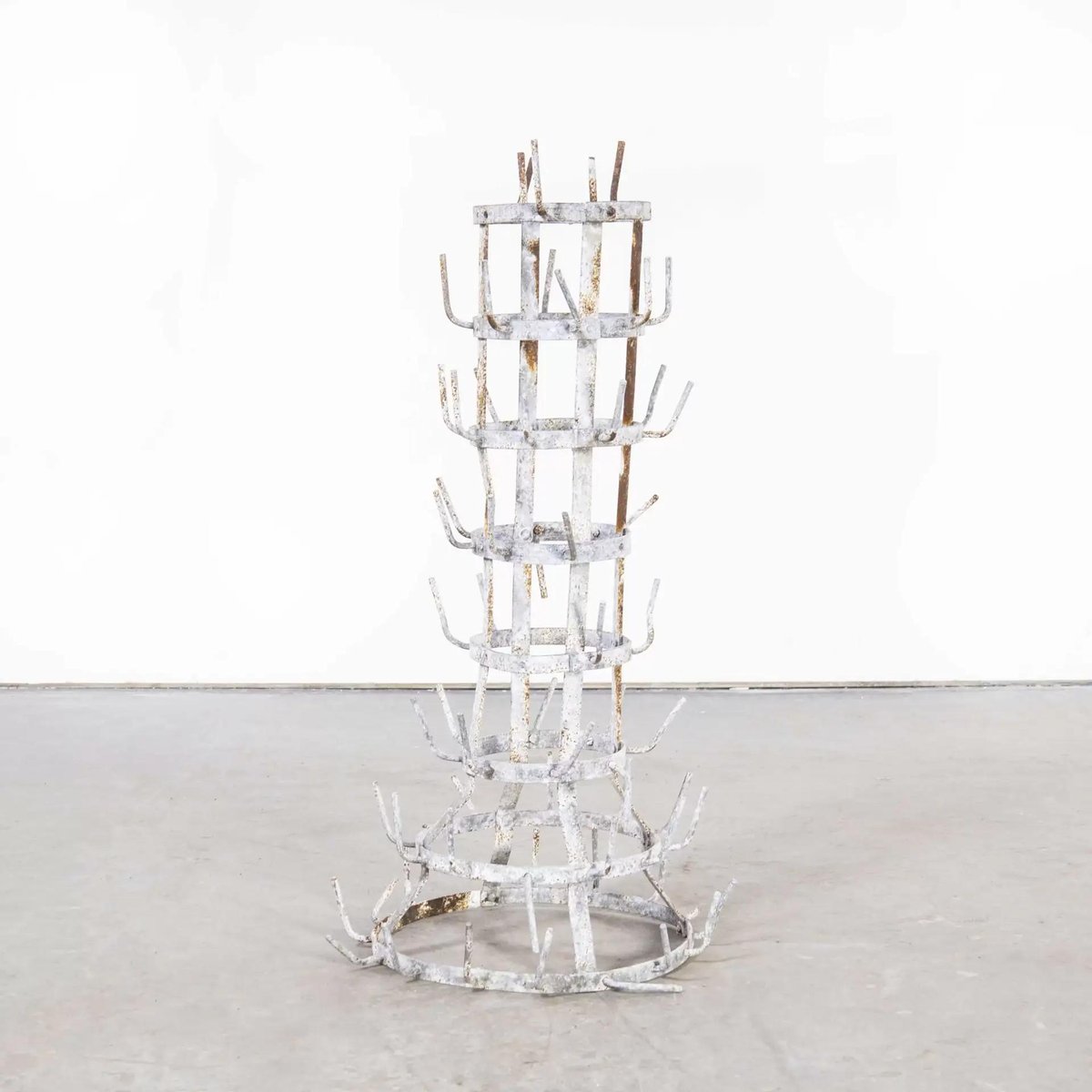 Large Vintage French Bottle Drying Rack, 1950s for sale at Pamono