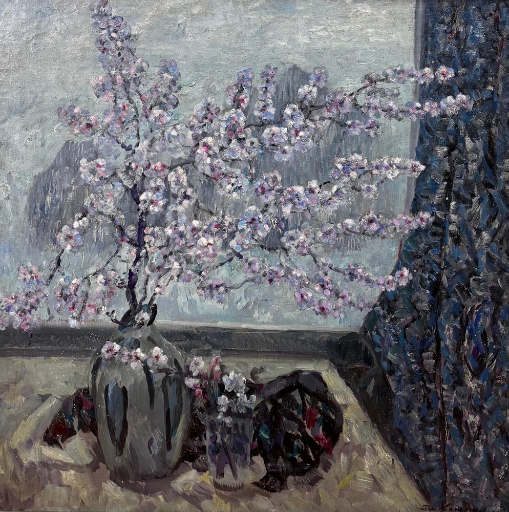 Dmitrij Kosmin, Spring, 1974, Oil Painting for sale at Pamono