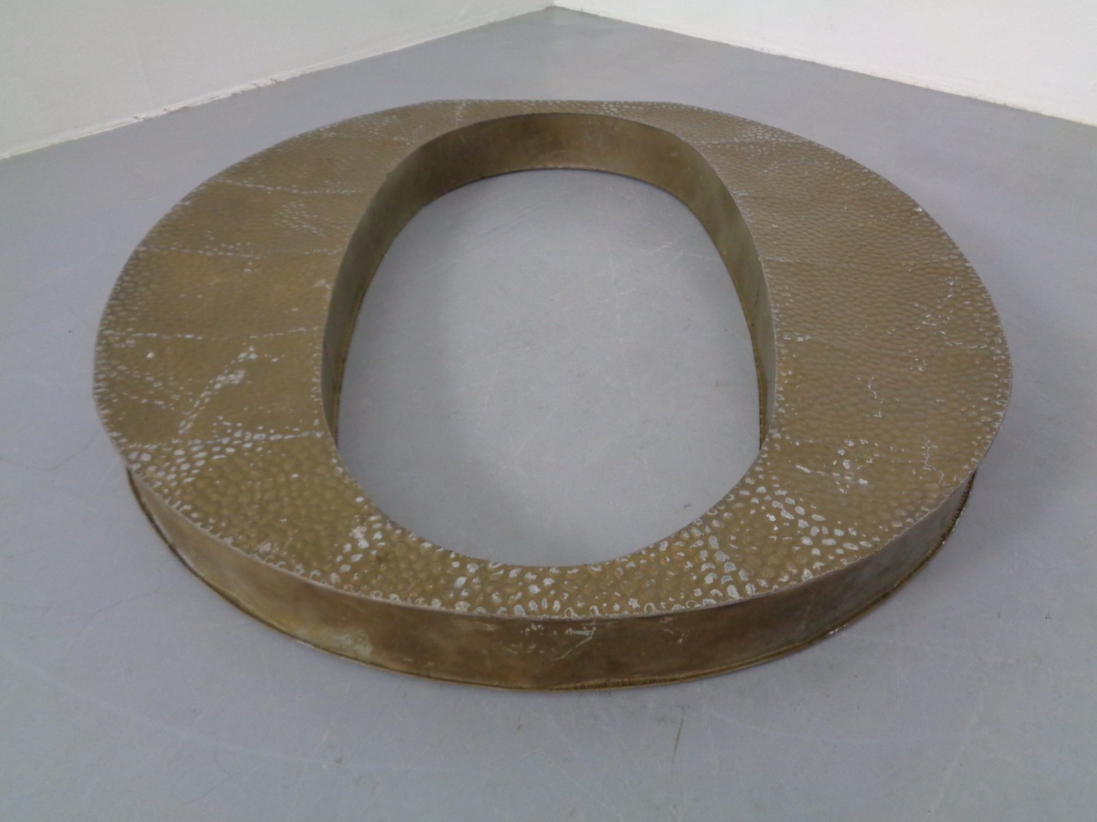 Large Industrial Letter O in Aluminum, 1960s for sale at Pamono