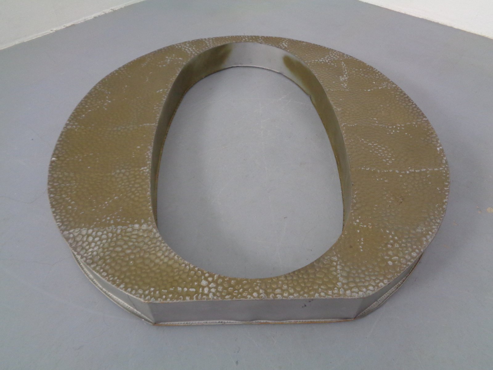 Large Industrial Letter O in Aluminum, 1960s for sale at Pamono