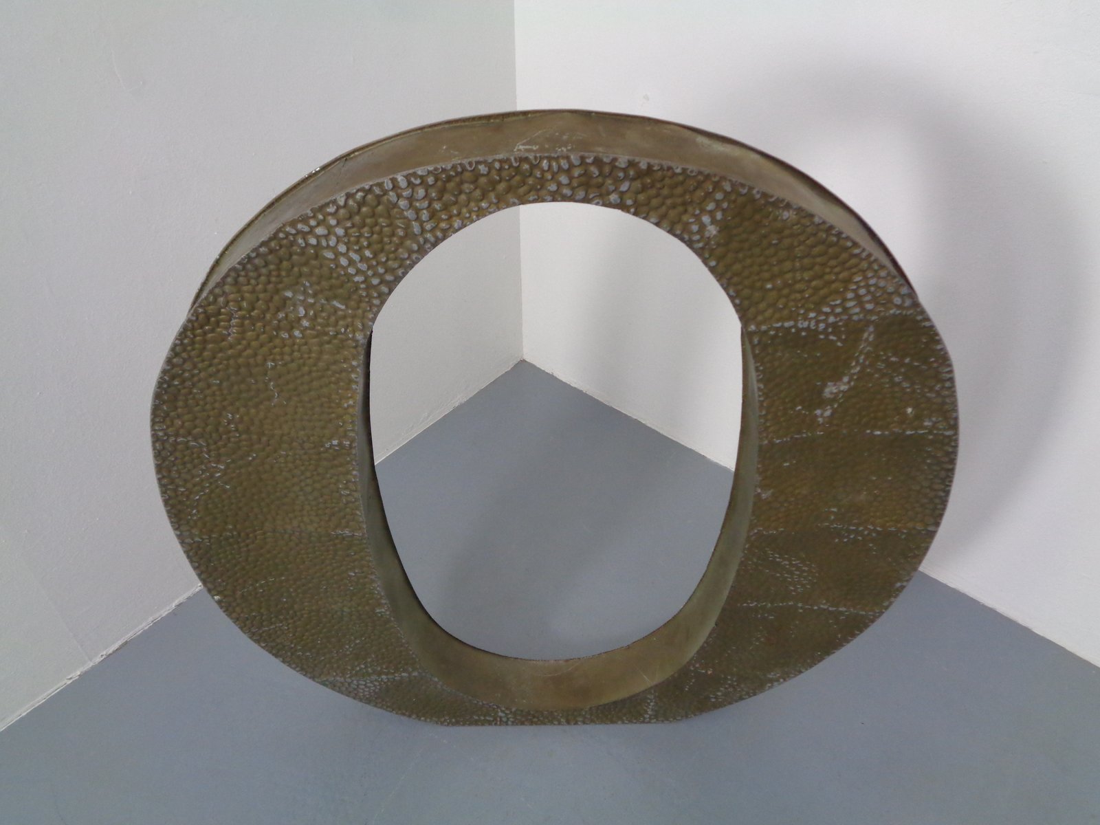 Large Industrial Letter O in Aluminum, 1960s for sale at Pamono