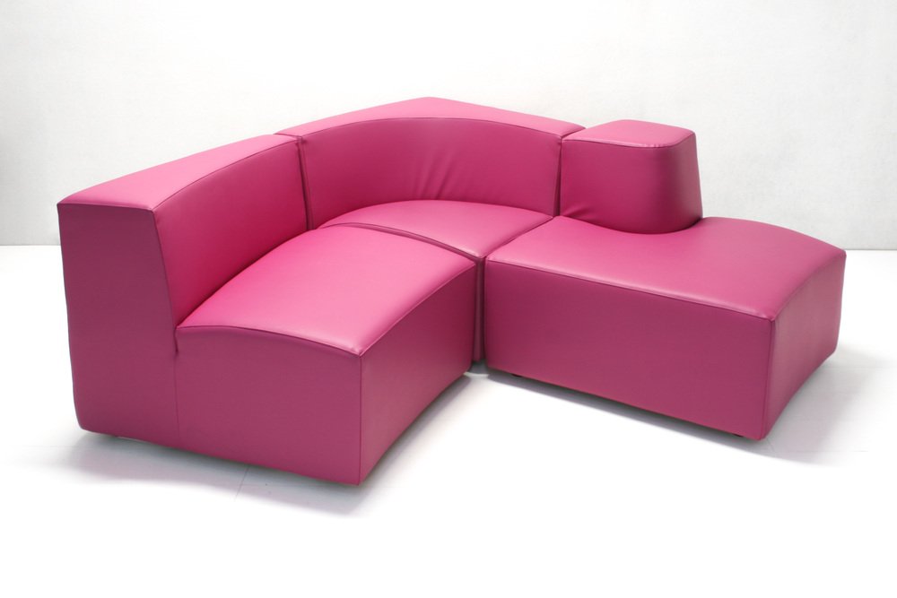 Pink Modular Sectional Sofa by Porada Arredi, 2000s, Set of 3 for sale ...