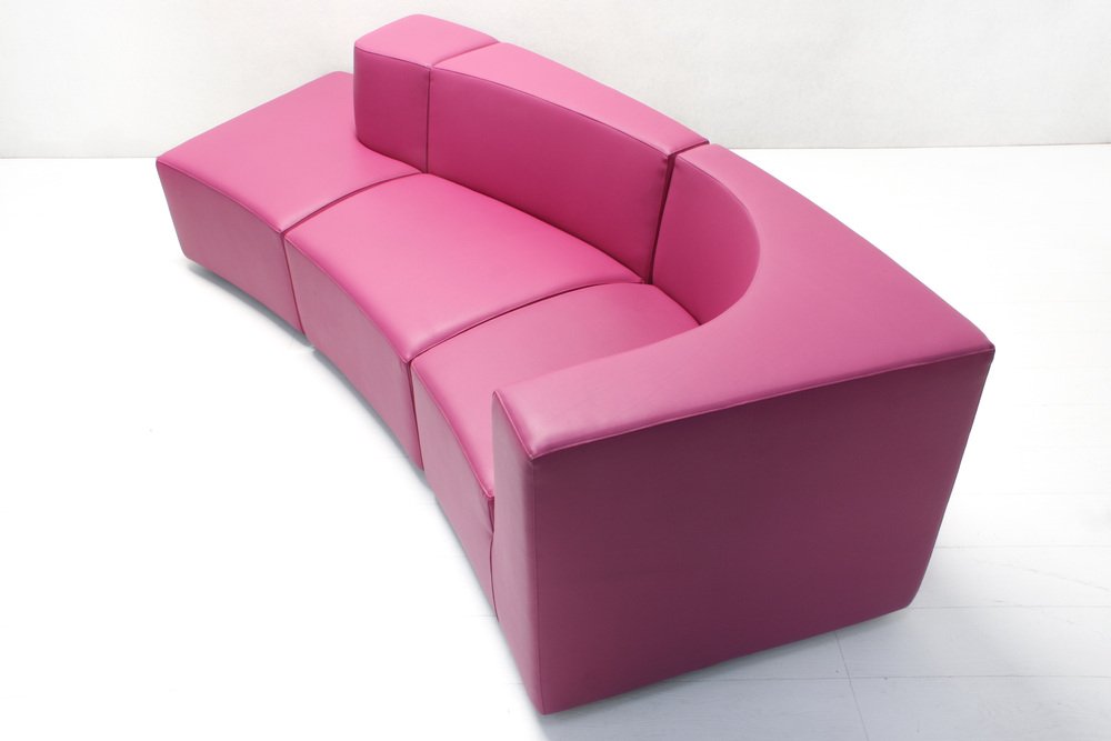 Pink Modular Sectional Sofa by Porada Arredi, 2000s, Set of 3 for sale ...