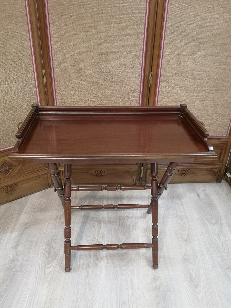 Mahogany Folding Side Table for sale at Pamono